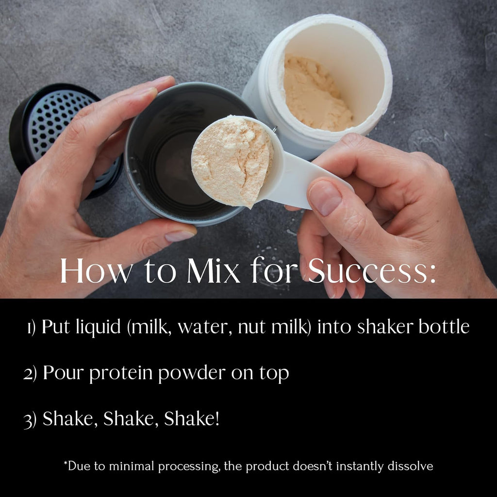 delicious whey protein powder mix
