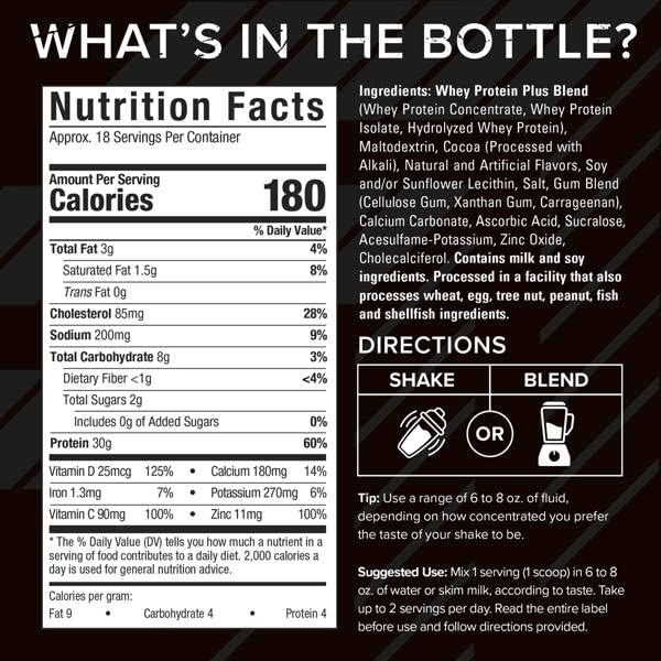 delicious whey protein shake