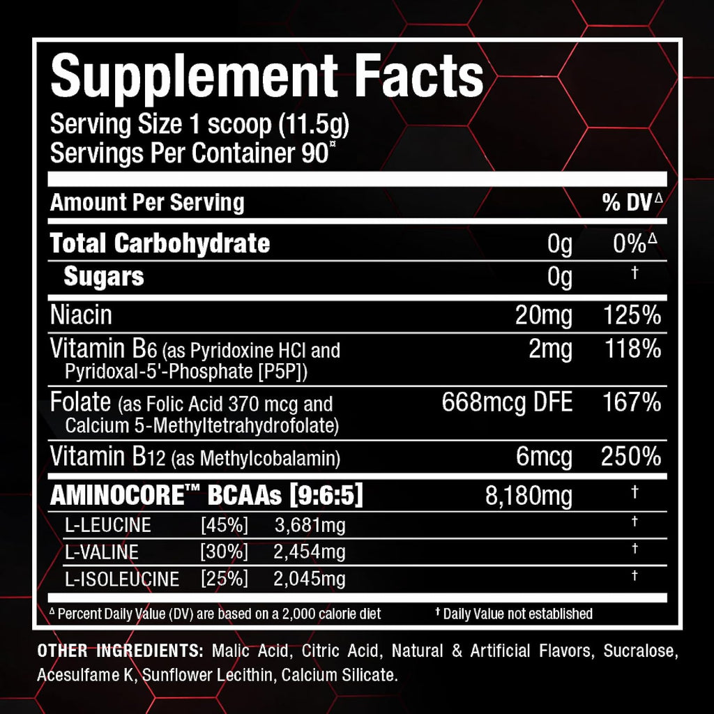 Delicious white grape BCAA drink