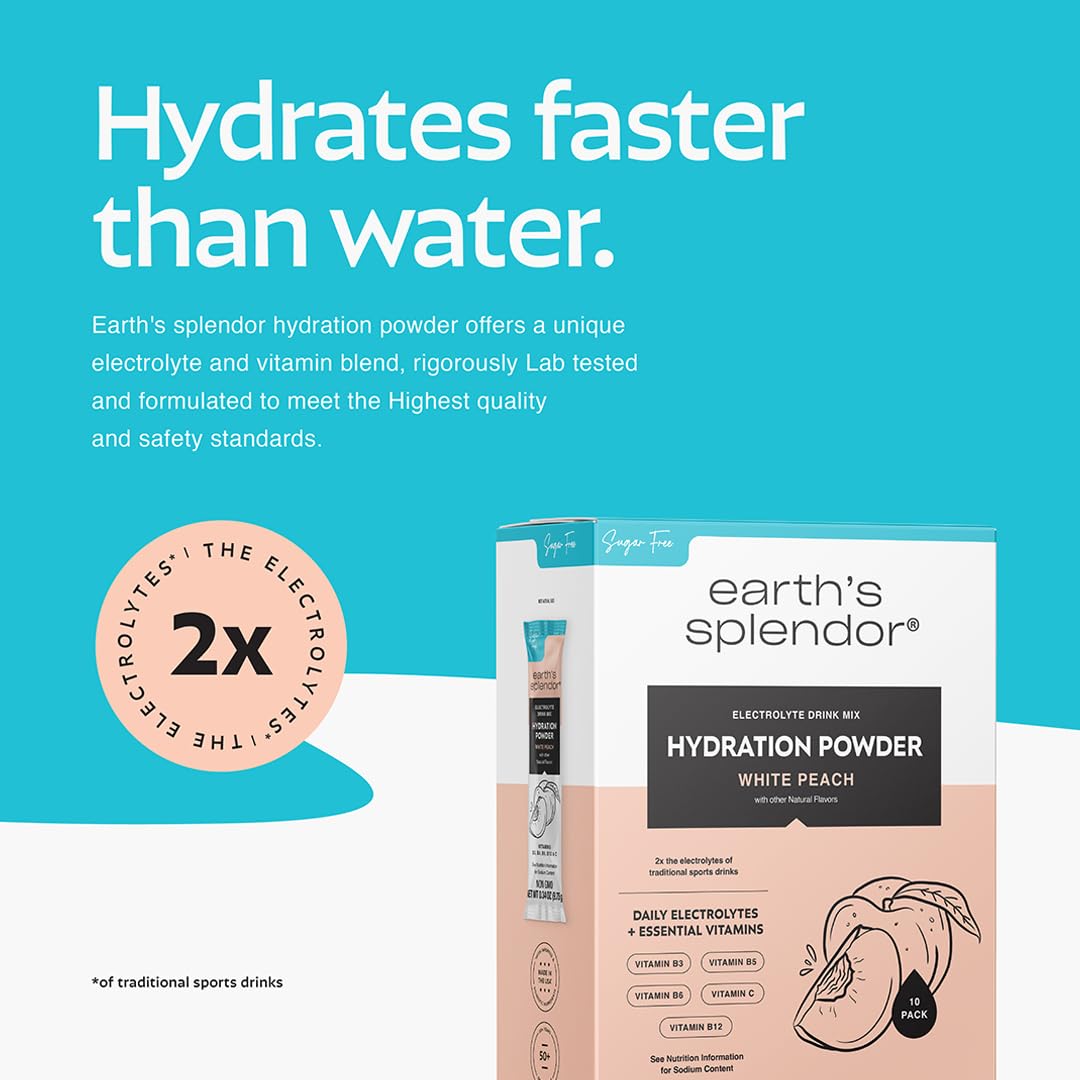 delicious white peach flavour electrolytes