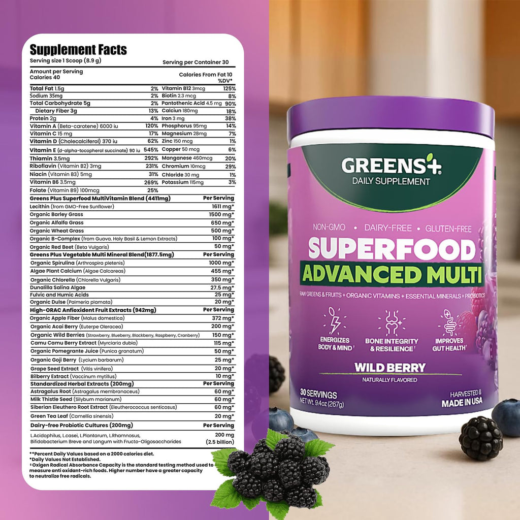 delicious wild berry superfood blend