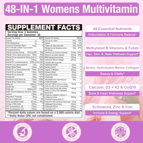 Delicious women's multivitamin gummy vitamins