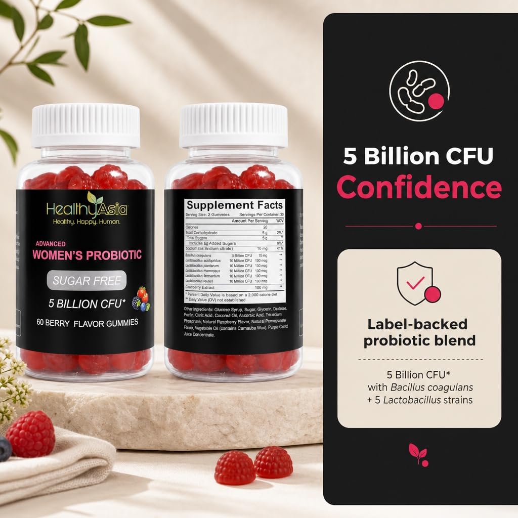 delicious women's probiotic gummies