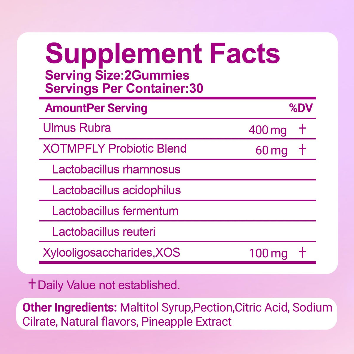 delicious women's probiotic gummies