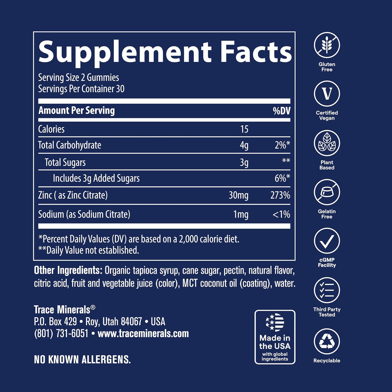 Delicious zinc gummies for easy consumption