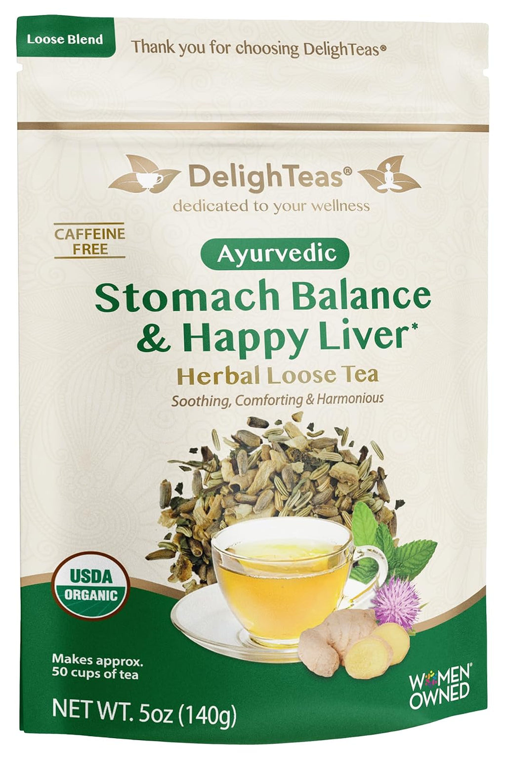 DelighTeas herbal tea for digestion