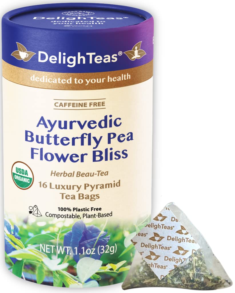 DelighTeas organic butterfly pea tea