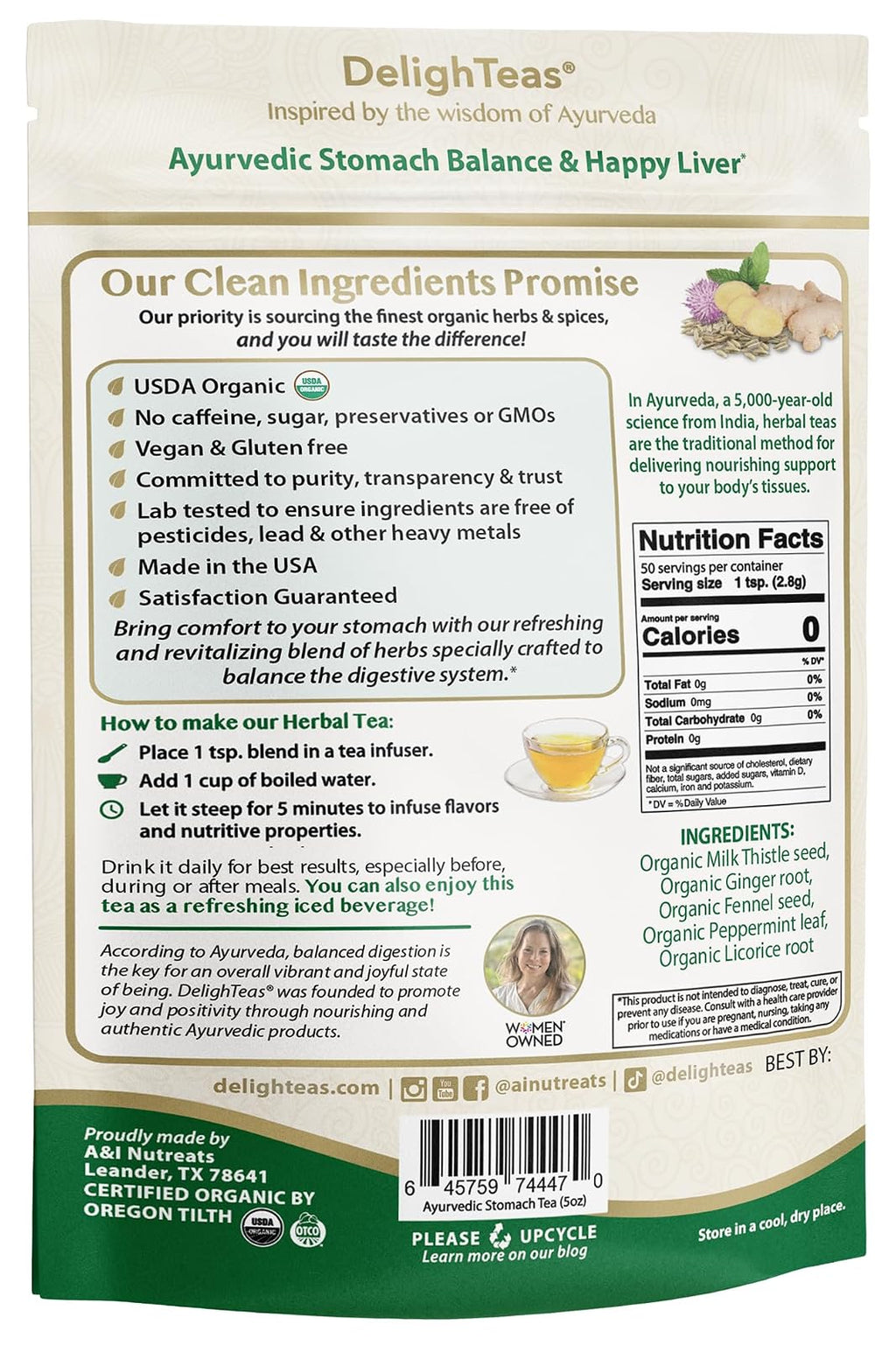 DelighTeas tea for liver health