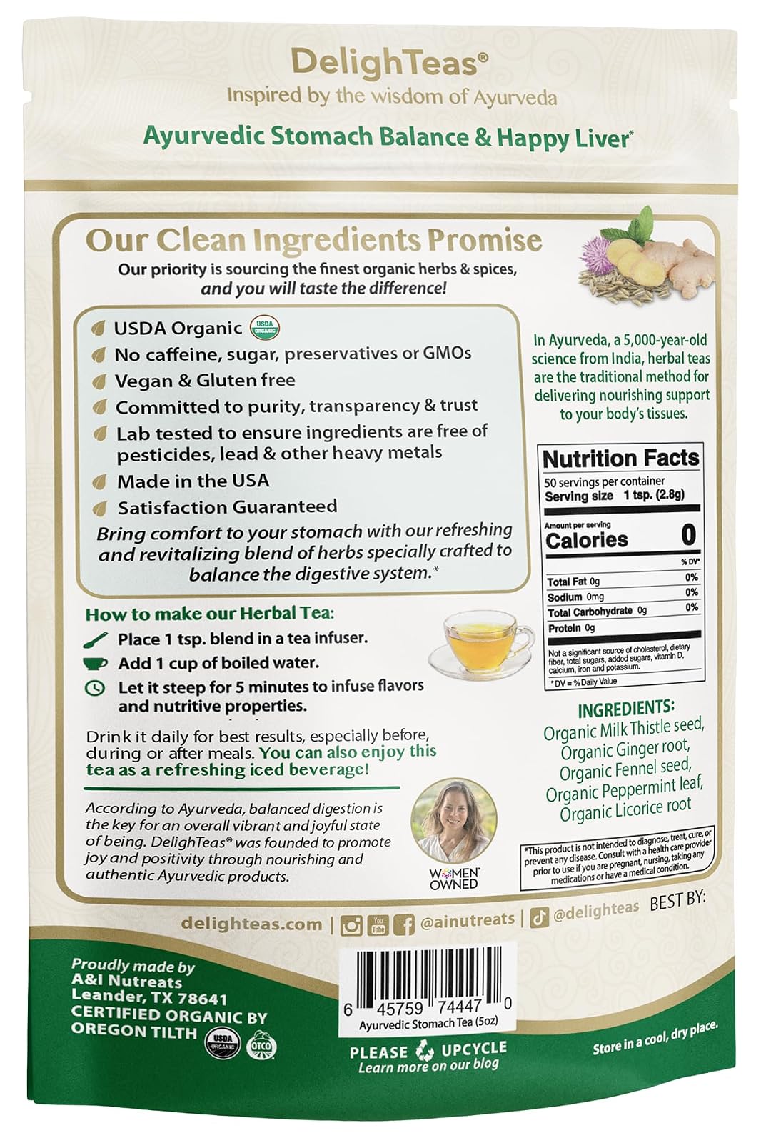 DelighTeas tea for liver health