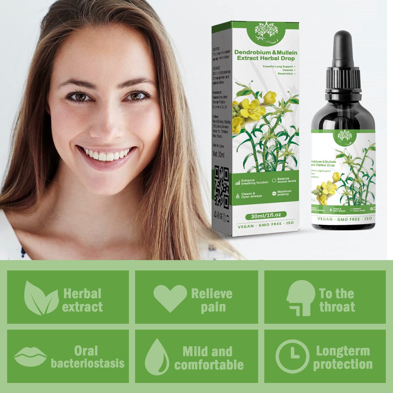 Dendrobium mullein drops for immunity