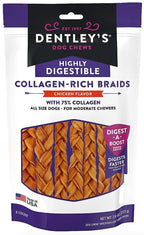 Dentleys collagen rich braids for dogs