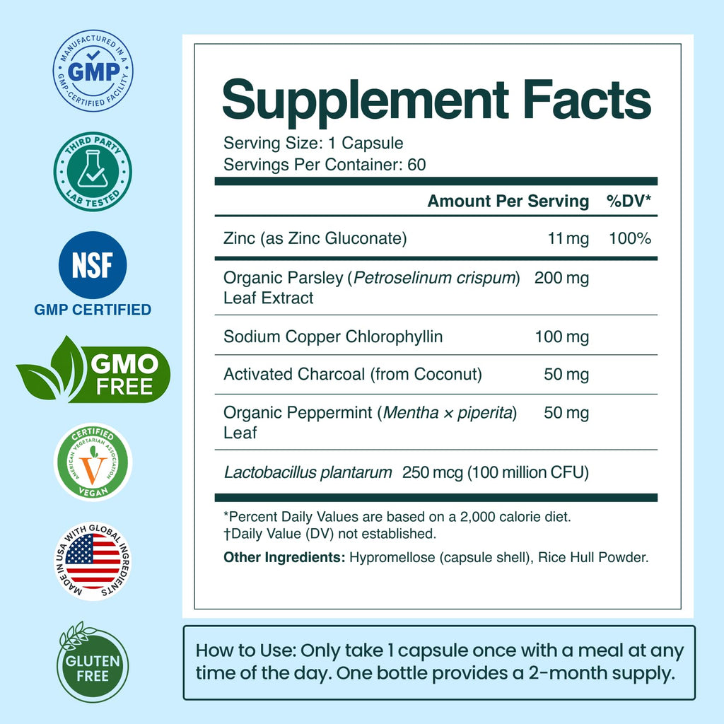 Deo Fresh chlorophyll for skin health