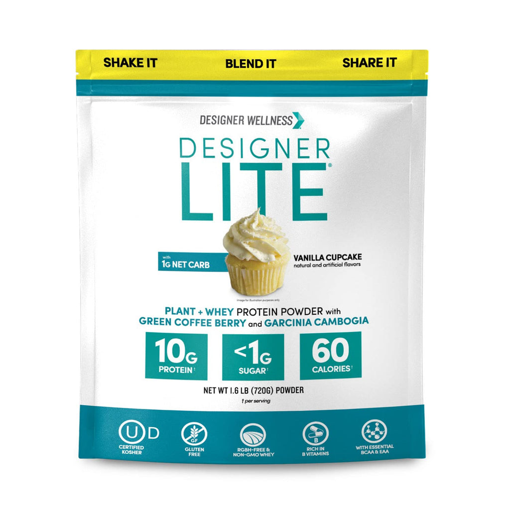 Designer Lite Protein vanilla cupcake flavour