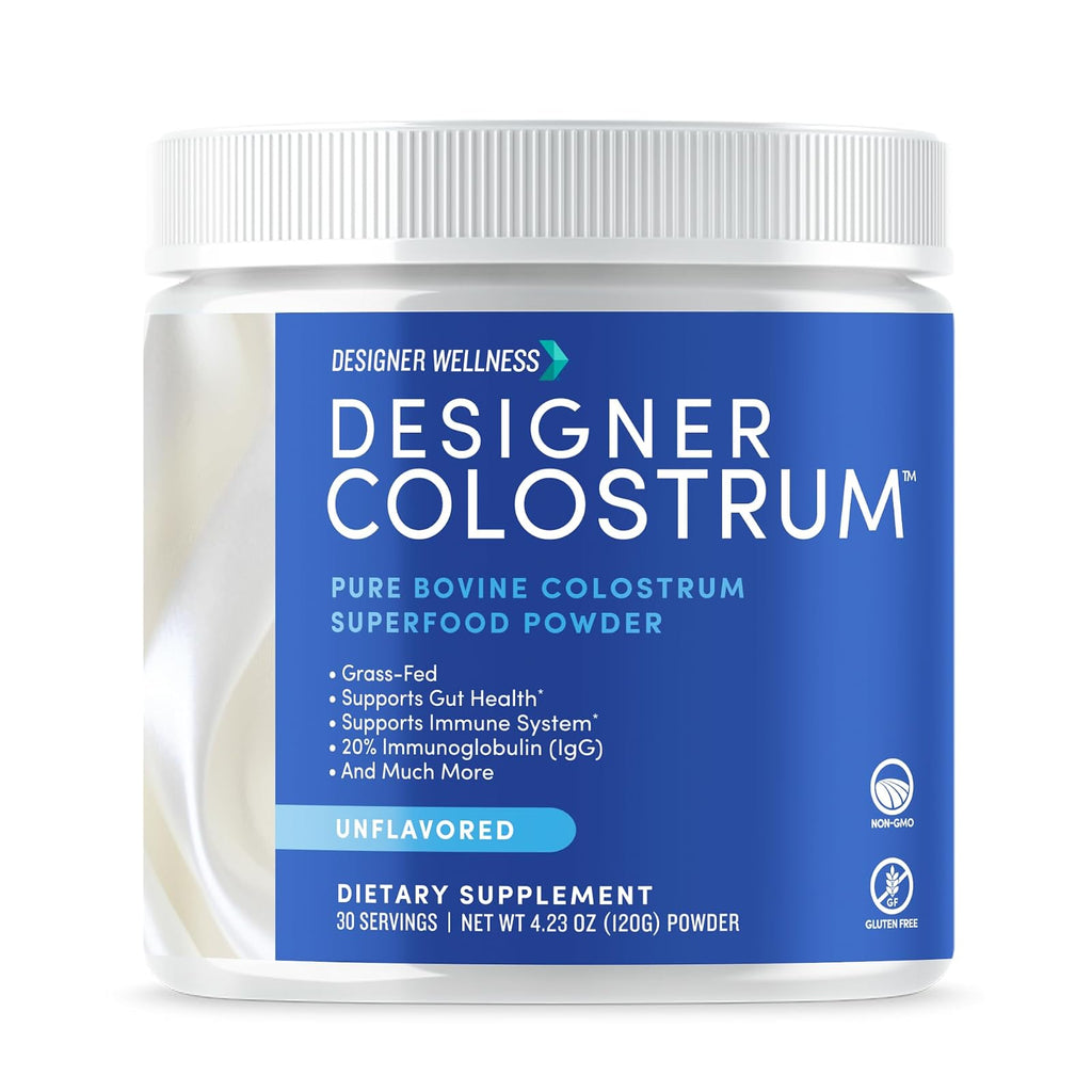 Designer Wellness colostrum powder benefits