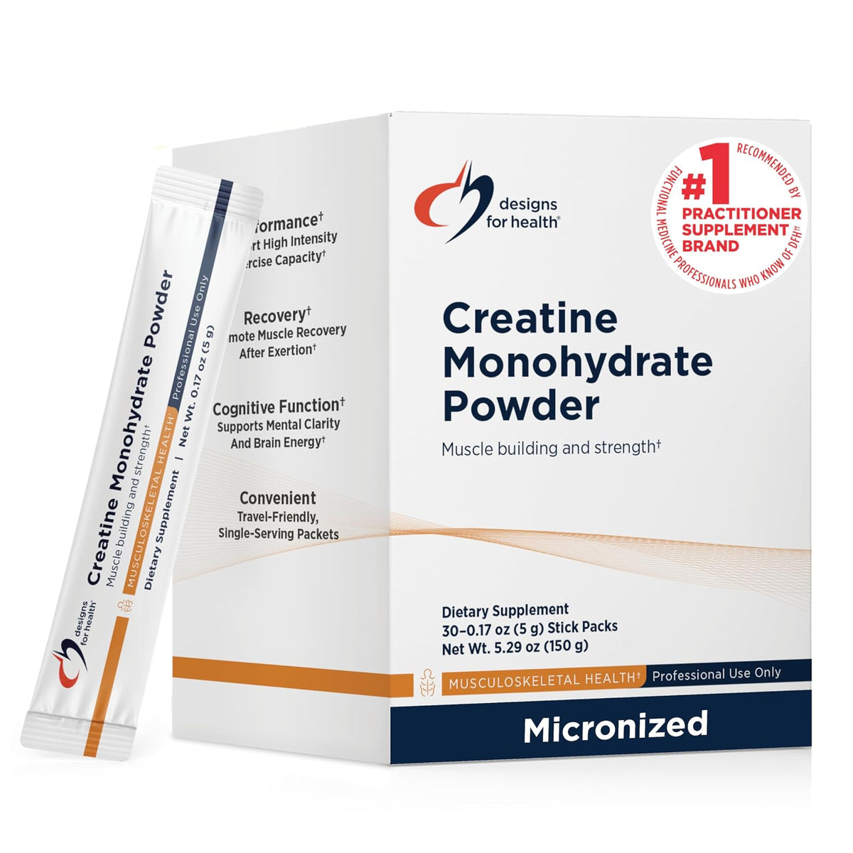 Designs for Health creatine stick packs