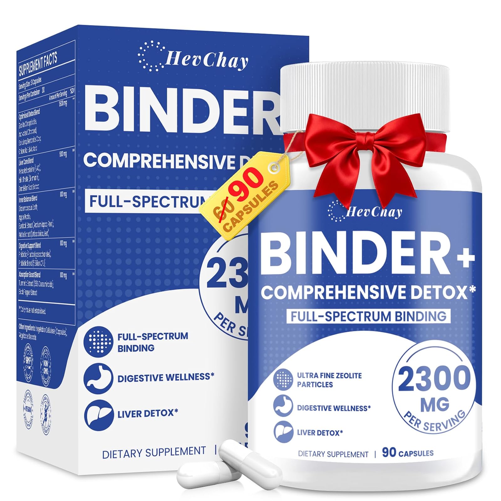 Detox Binder capsules for cleansing