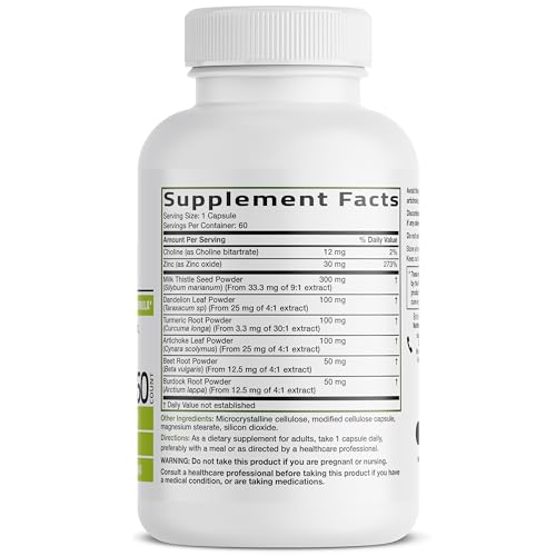 detox capsules with dandelion extract