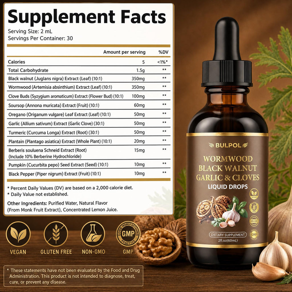 Detox drops for overall wellness