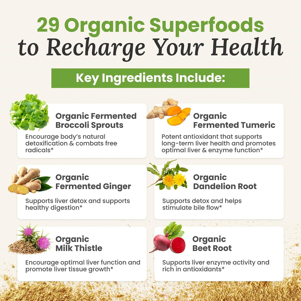 detox greens powder for healthy digestion