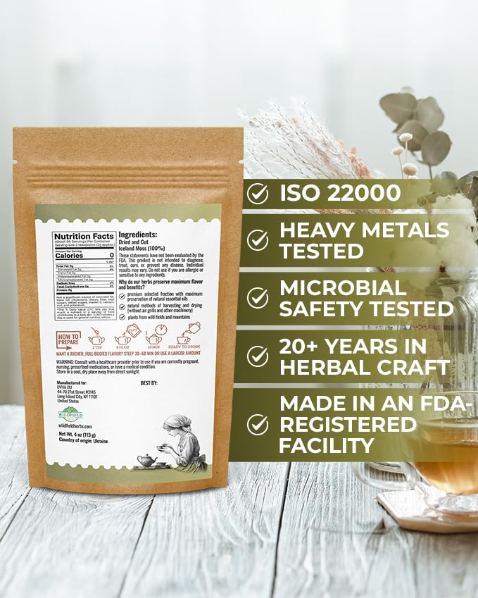 detox herbal tea with Icelandic moss