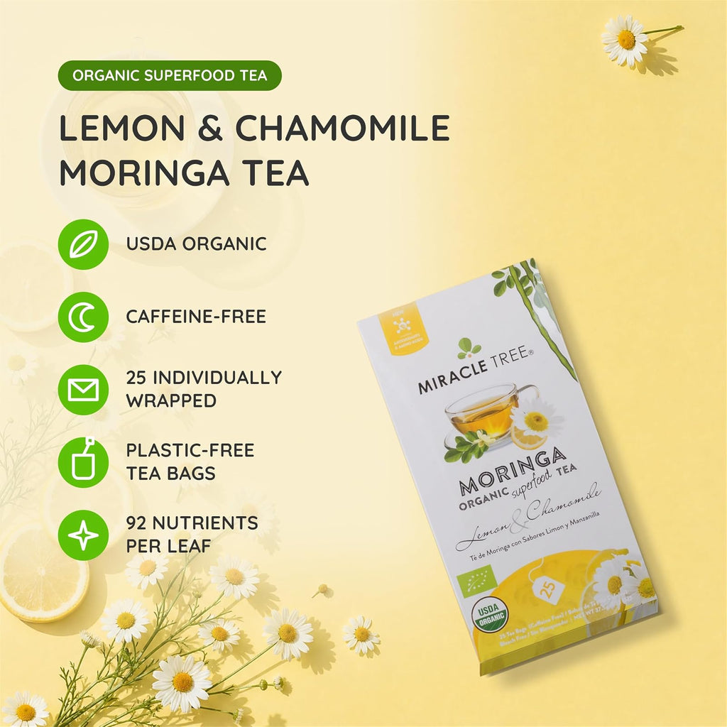 detox herbal tea with moringa
