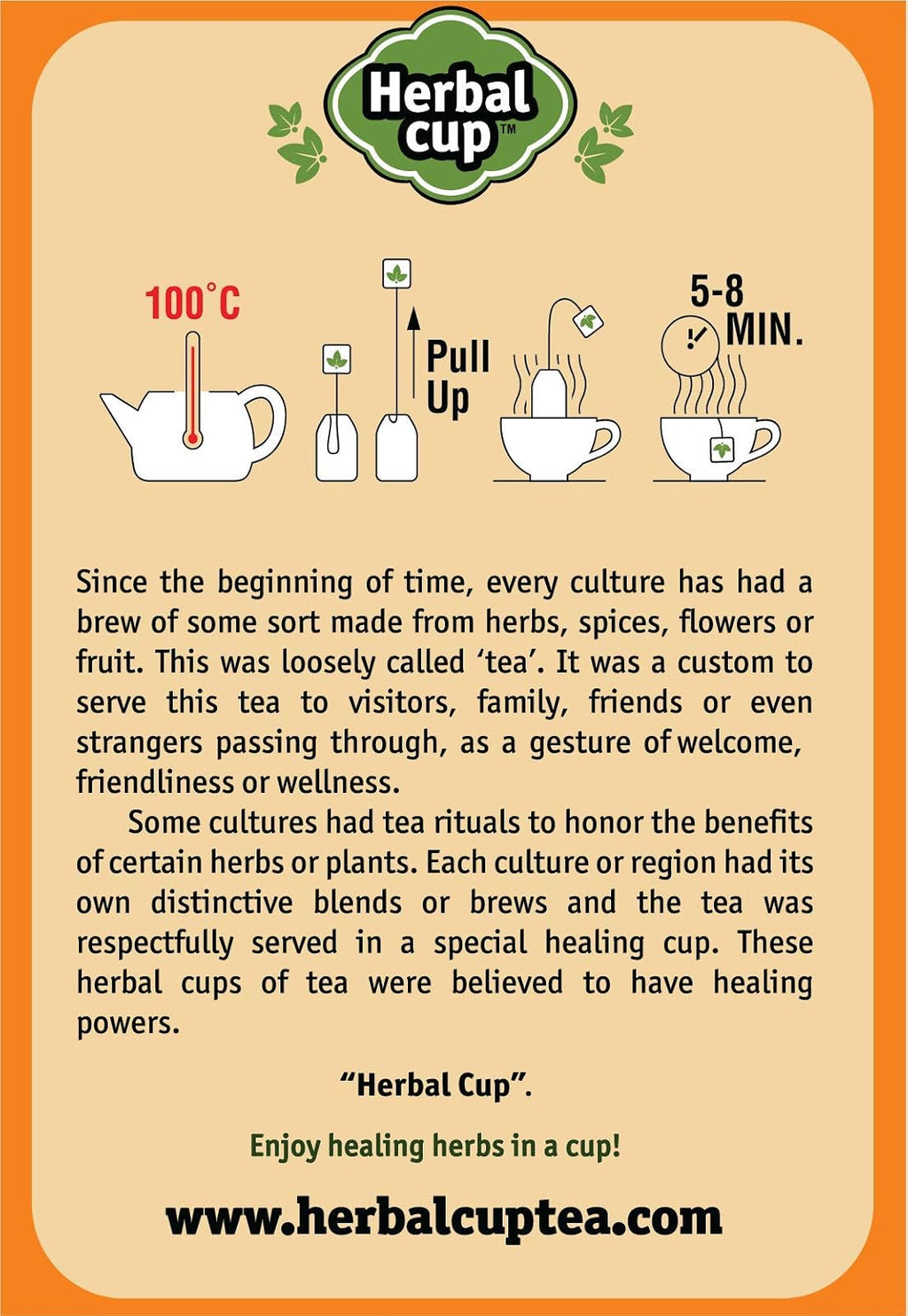 Detox herbal tea with moringa