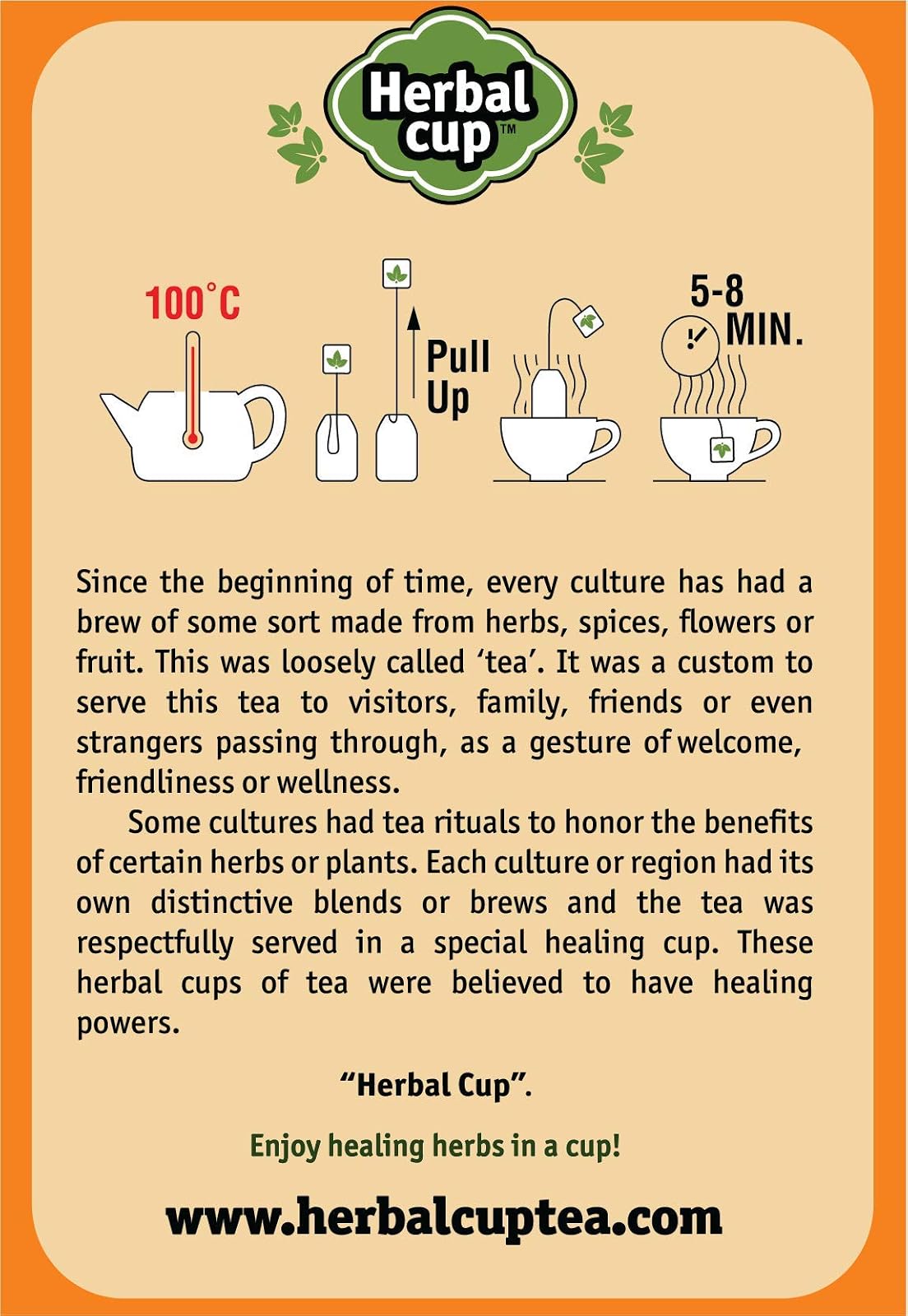 Detox herbal tea with moringa