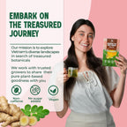 Detox herbal tea with moringa