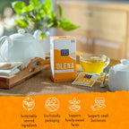 detox herbal tea with turmeric