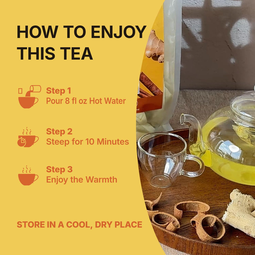 detox herbal tea with turmeric