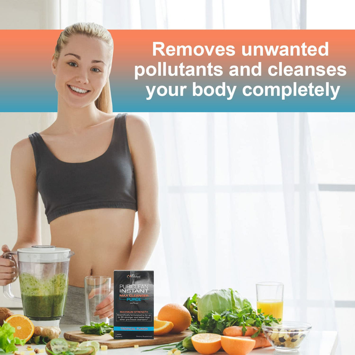 Detox powder for a refreshed feeling