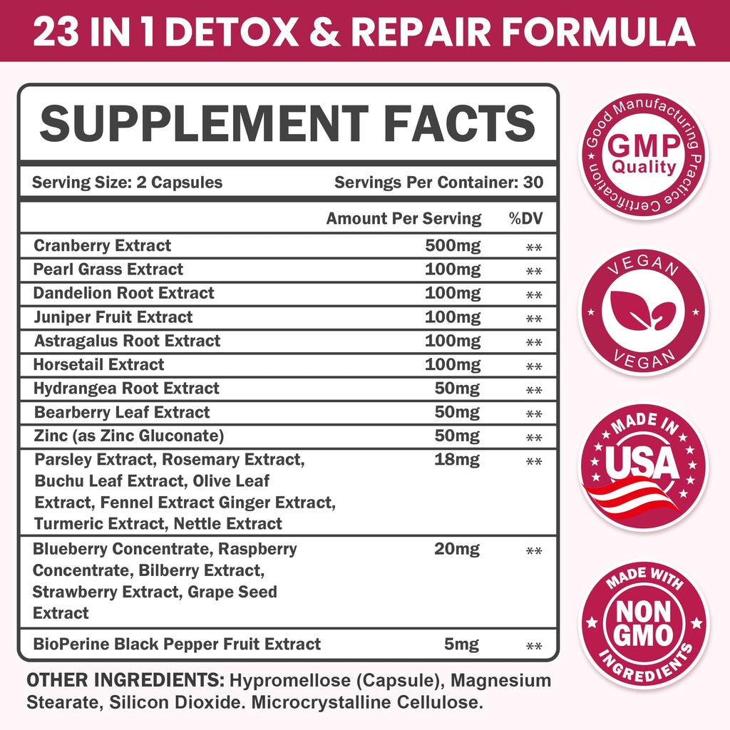 detox supplement with cranberry extract