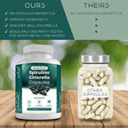 detox support spirulina & chlorella capsules