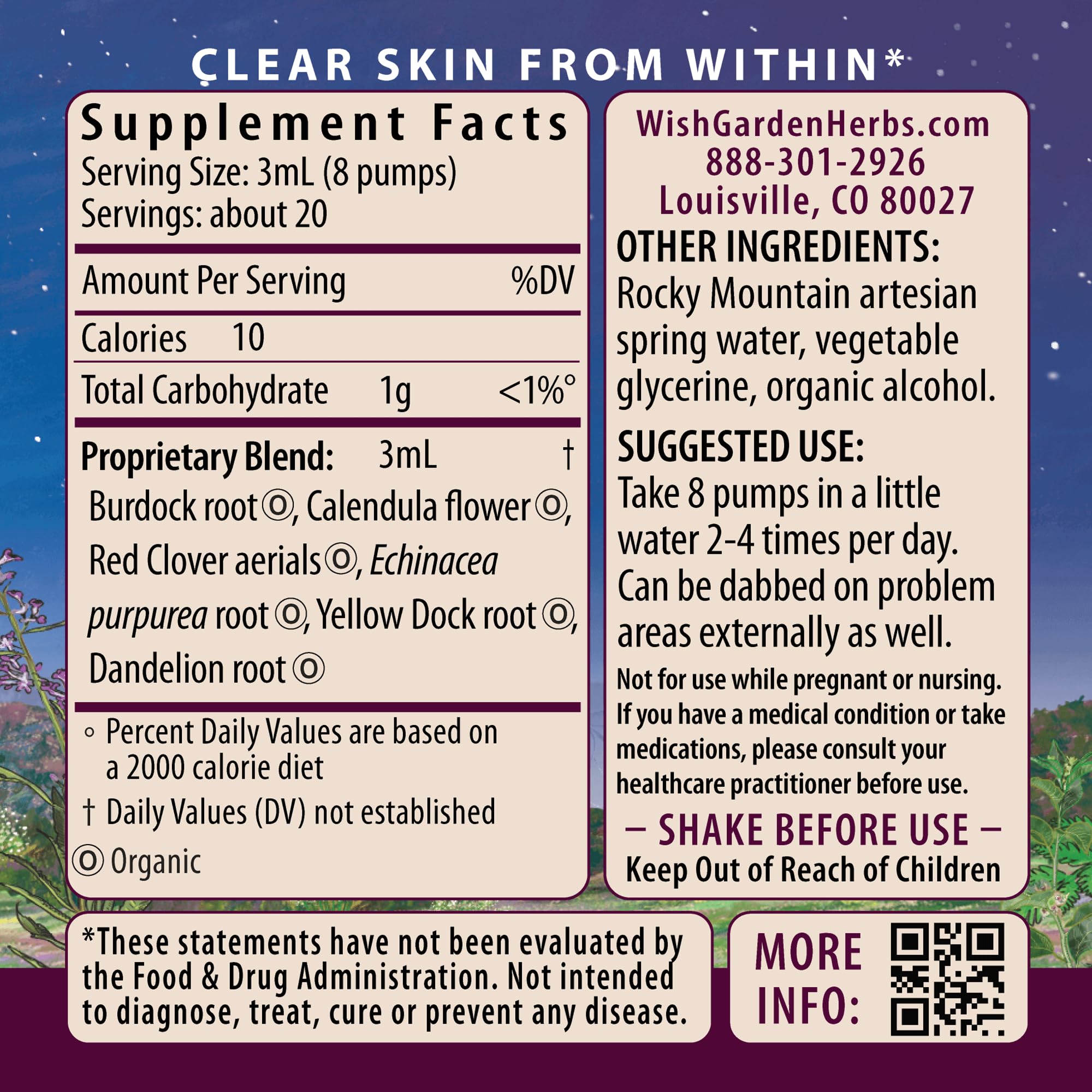Detox support with echinacea extract