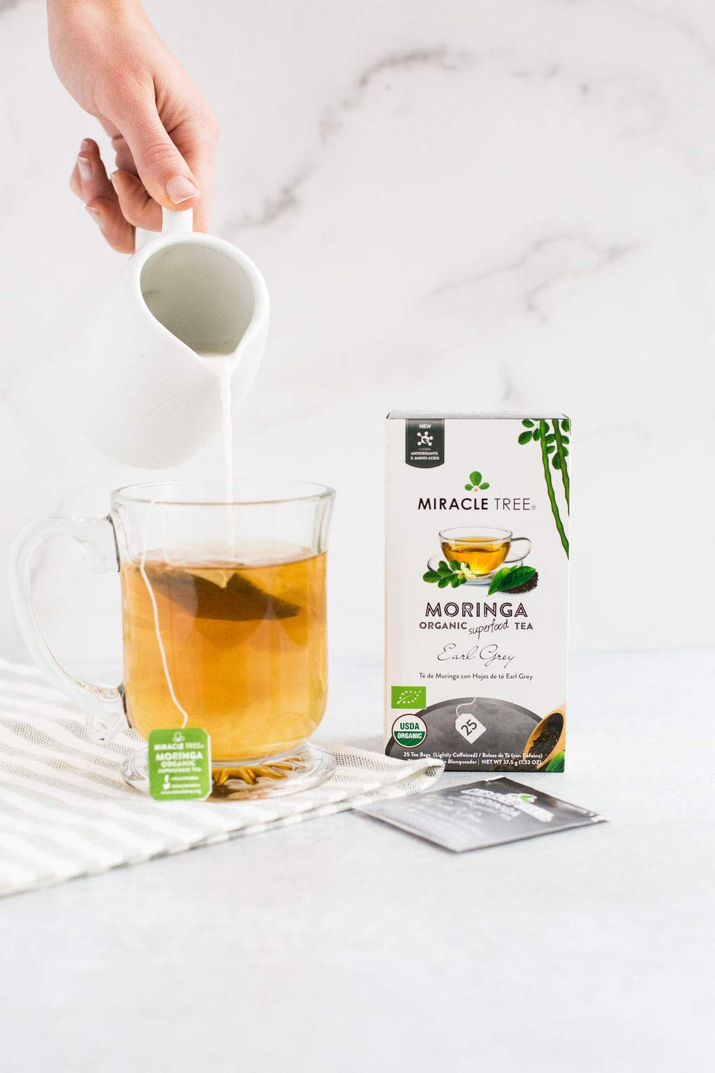 detox with organic moringa tea