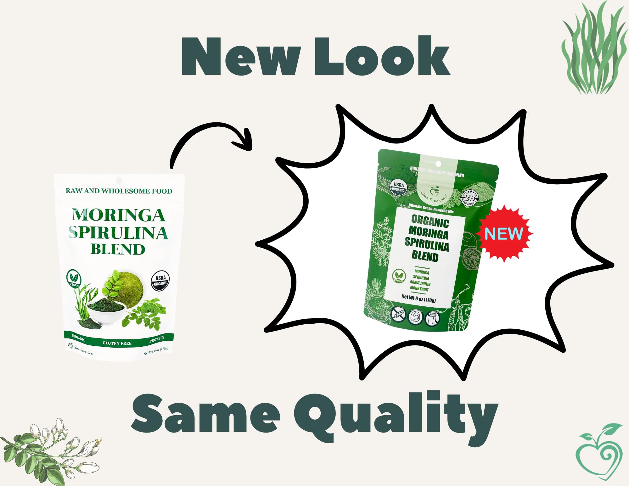 detox with organic spirulina blend