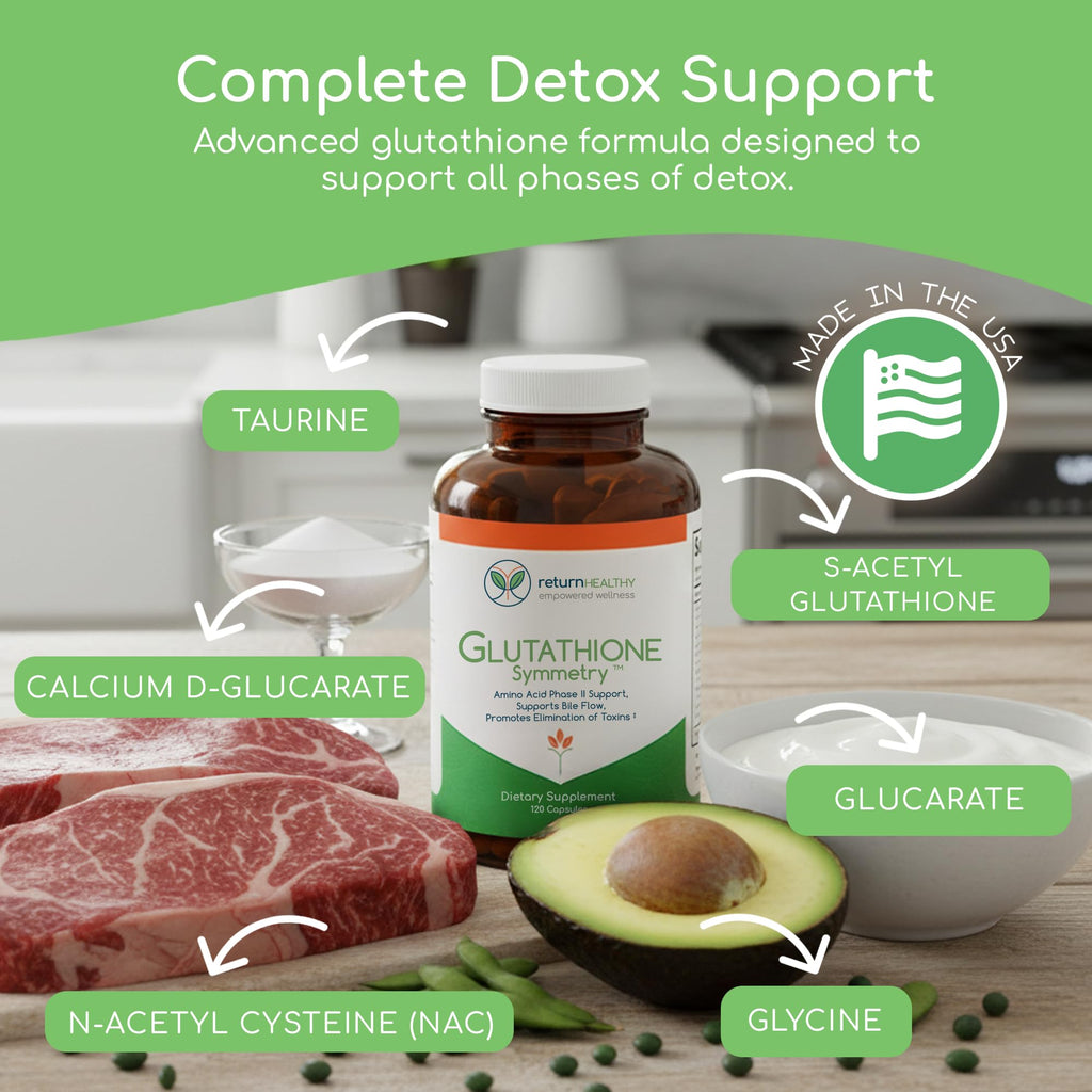Detoxification support with glutathione