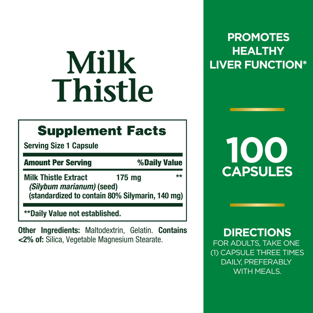 detoxify with milk thistle supplement