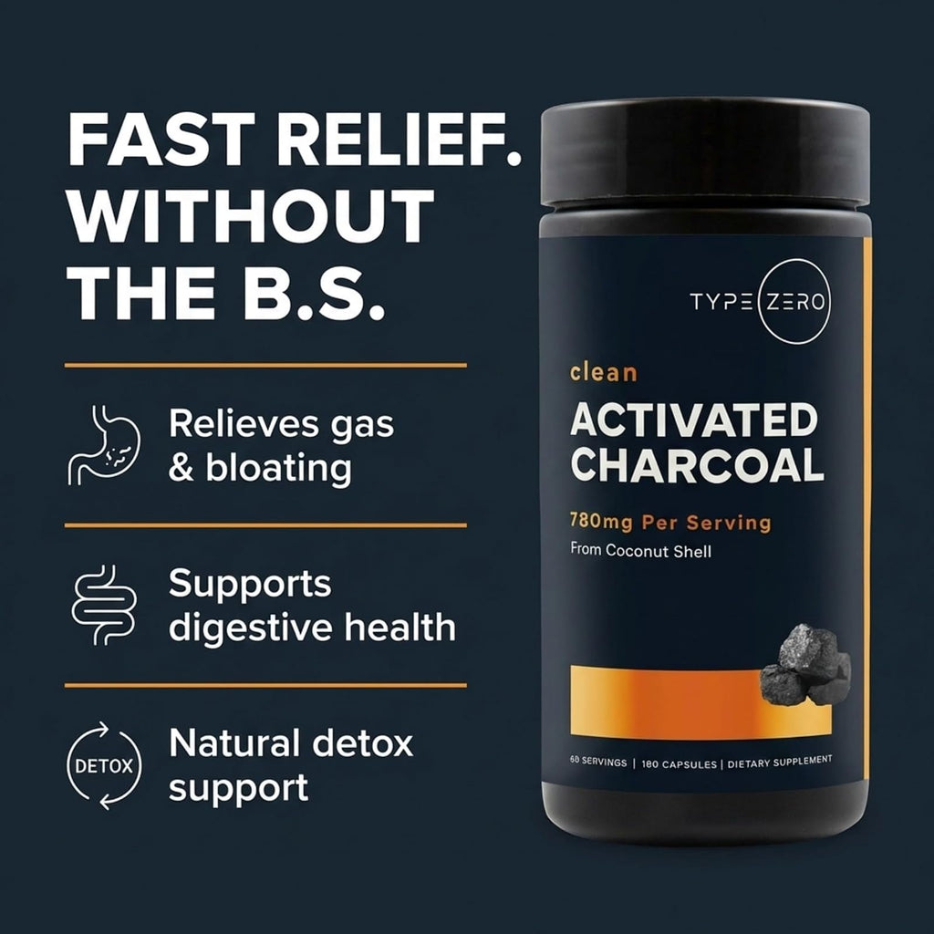 detoxify with Type Zero charcoal