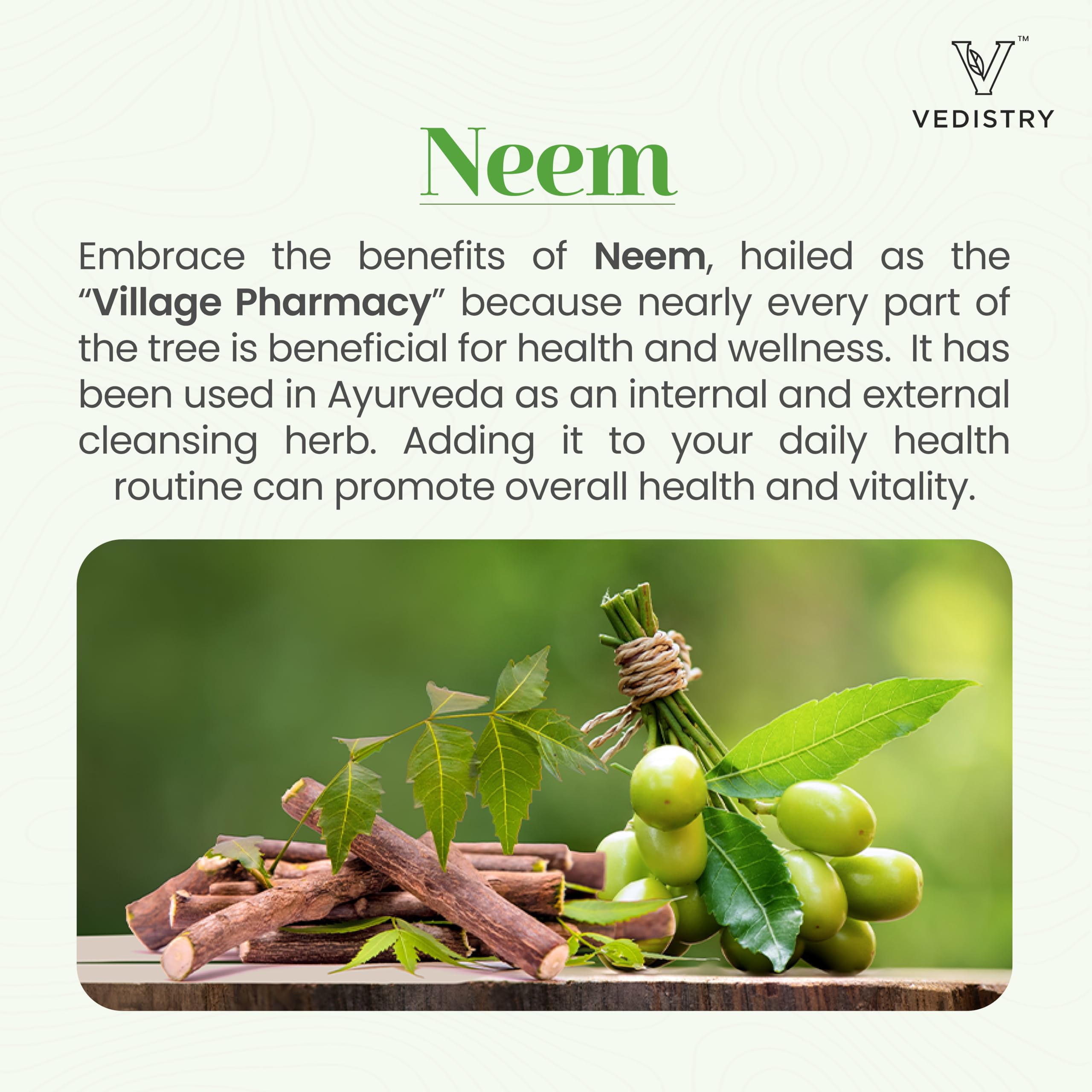 detoxify with Vedistry neem