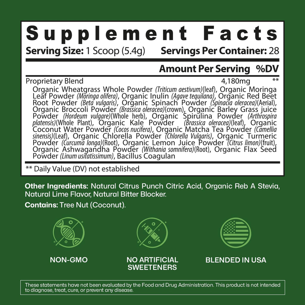 Detoxify your body with greens powder