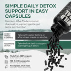 detoxifying activated charcoal capsules