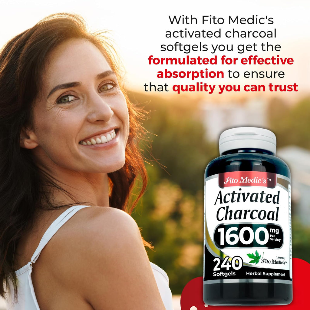 detoxifying activated charcoal capsules