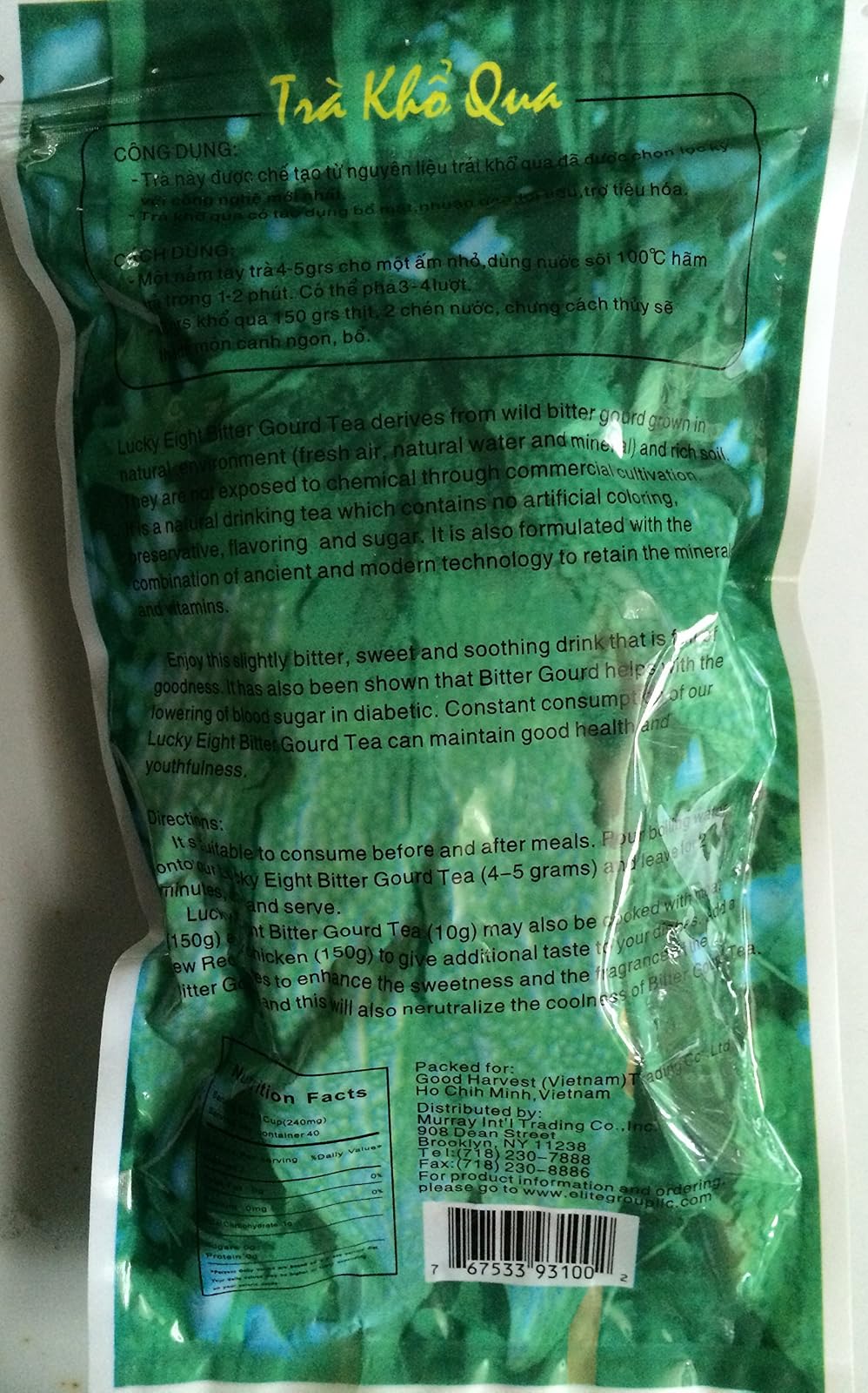 detoxifying bitter gourd tea blend