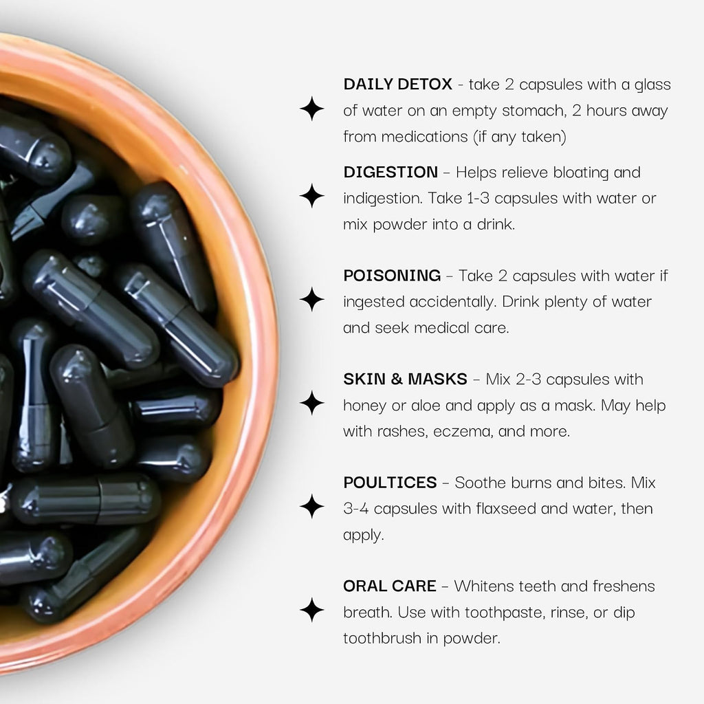 detoxifying charcoal for digestion