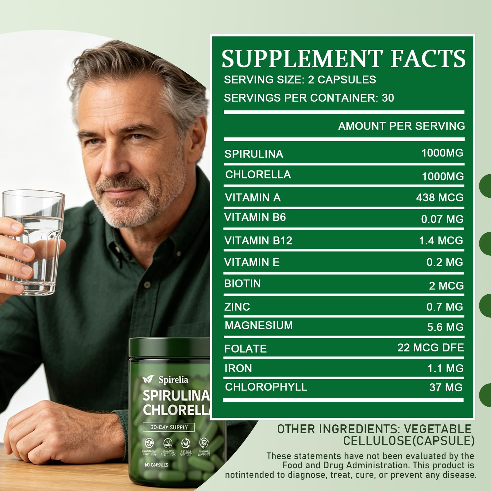 detoxifying chlorella capsules