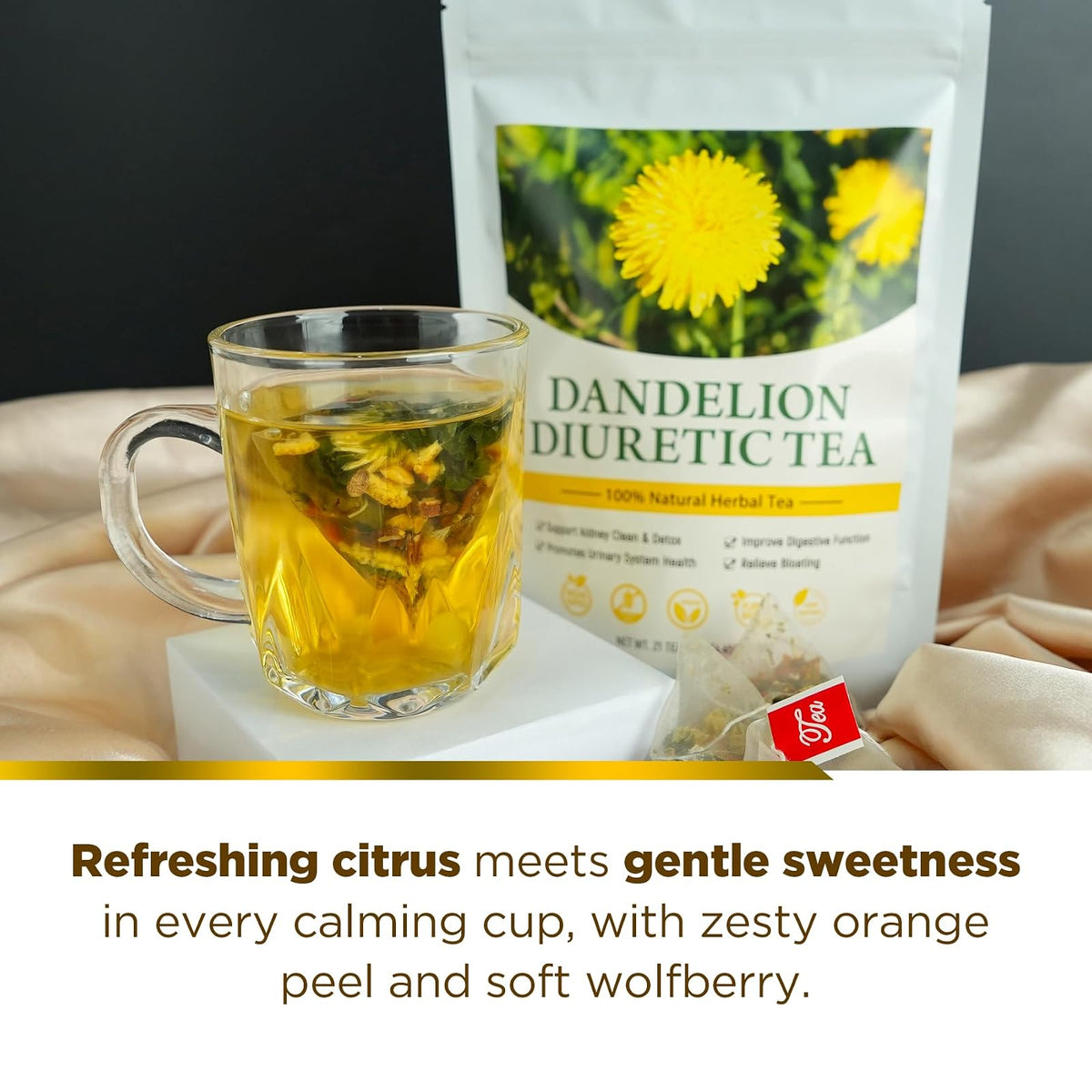 Detoxifying dandelion root tea