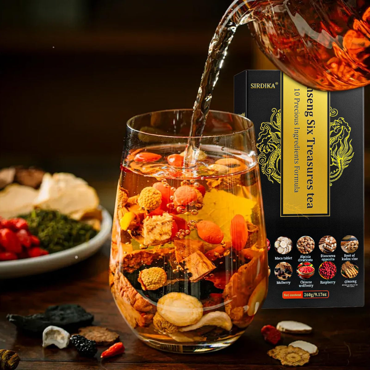 Detoxifying herbal tea blend