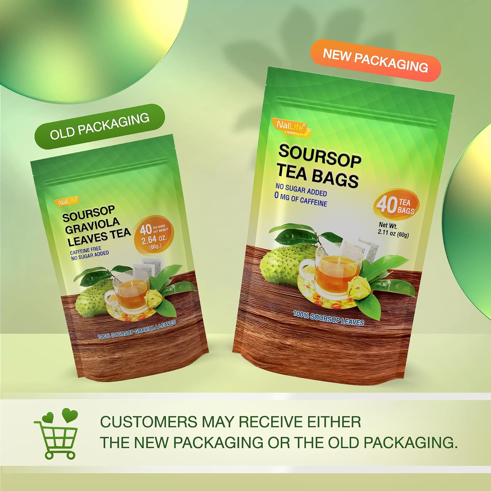 detoxifying herbal tea with soursop