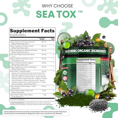 detoxifying spirulina & chlorella formula